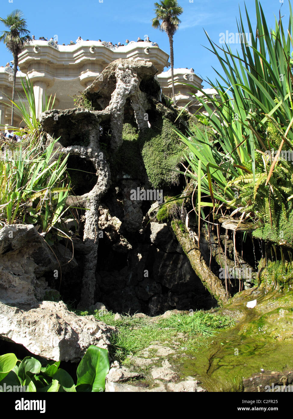 Gaudi water feature Stock Photo - Alamy