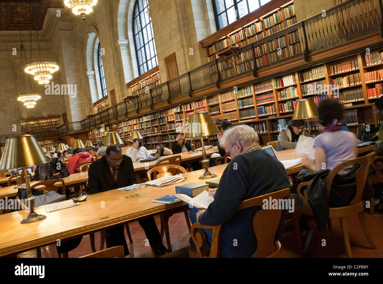 New York librairy Stock Photo - Alamy