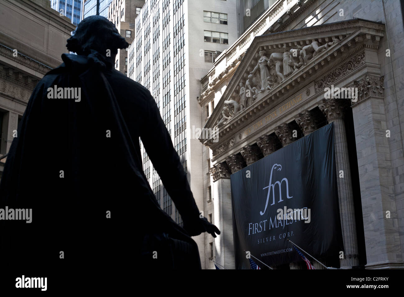 The New York Stock Exchange (NYSE) located at 11 Wall Street, in the ...