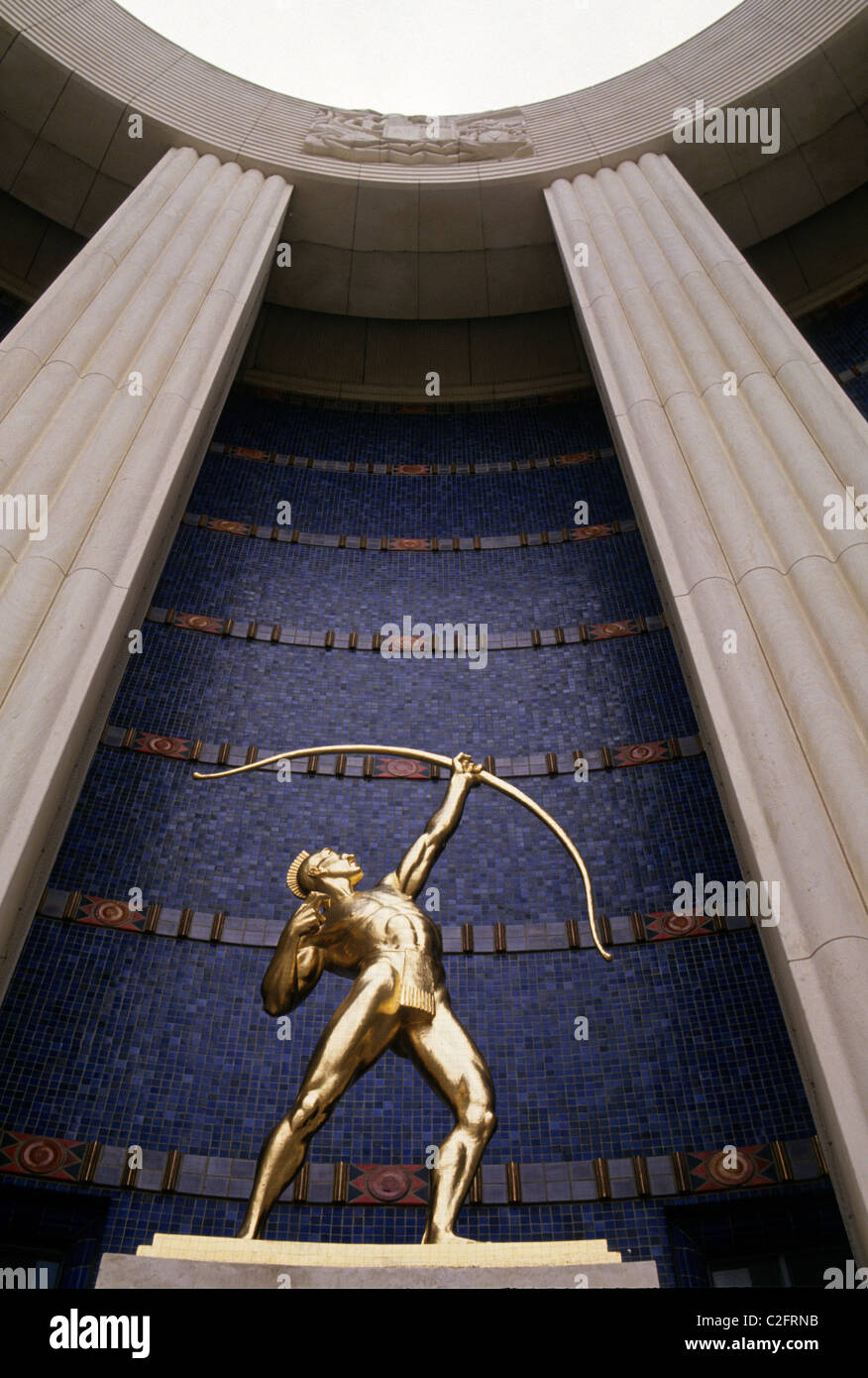 Tejas Warrior by Allie Victoria Tennant. Texas Hall of State. Art Deco ...