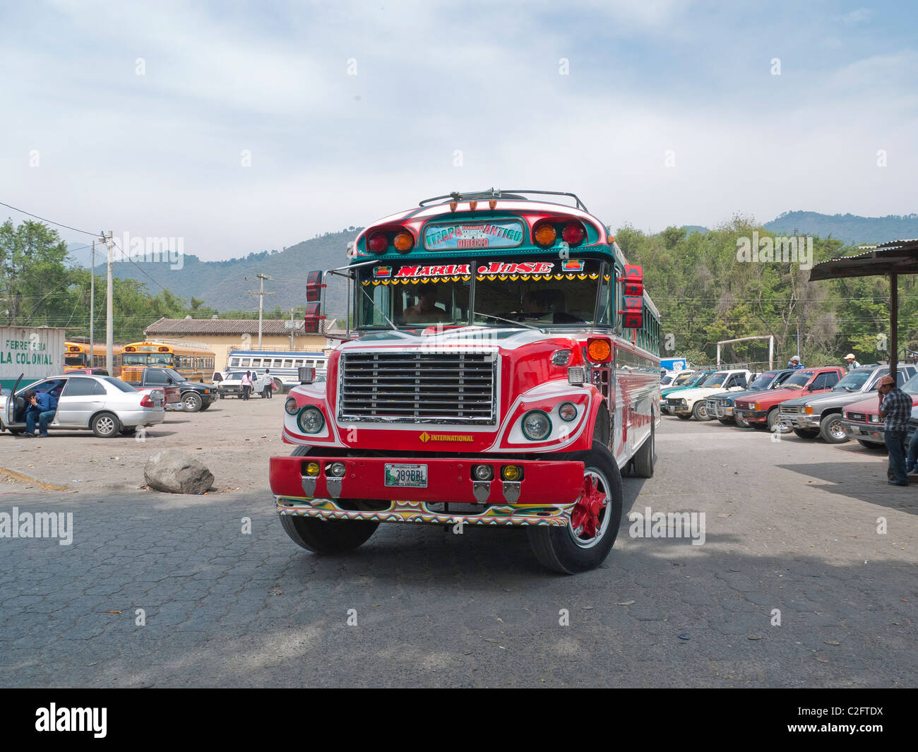 Chicken bus guatemala hi-res stock photography and images - Alamy