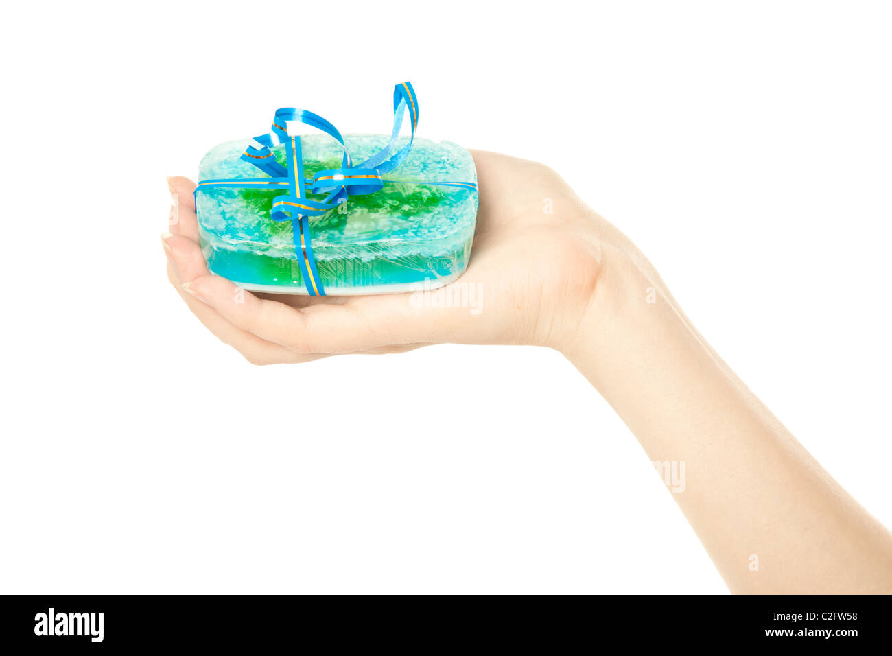 Woman's hands with soap isolated on white Stock Photo - Alamy