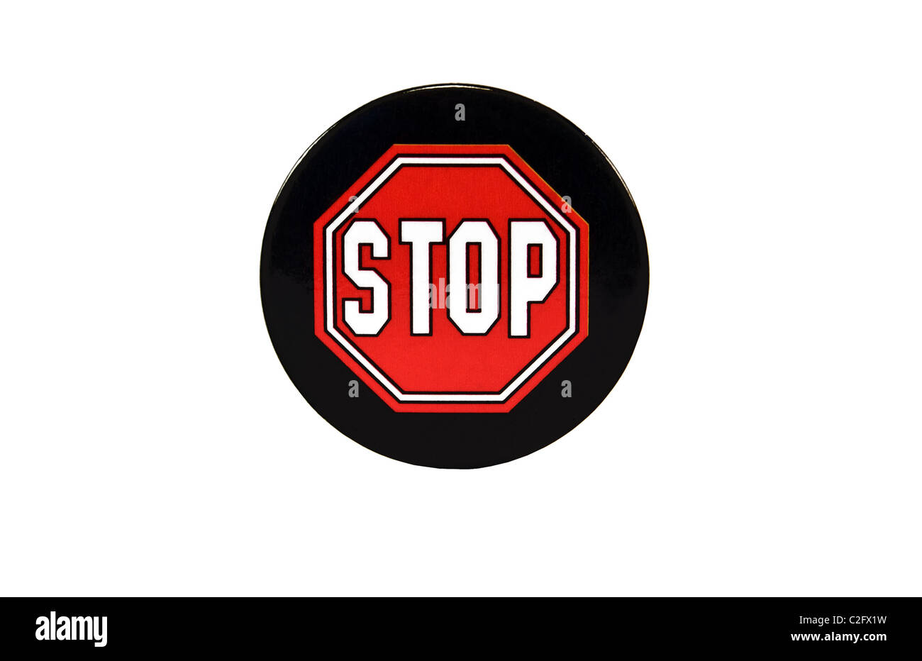 Black And White Stop Sign