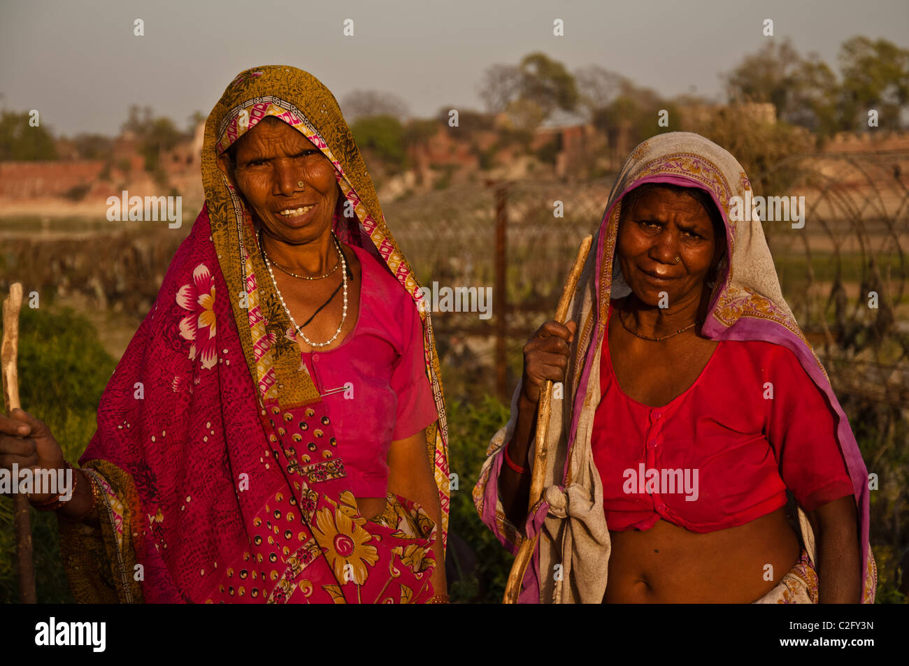 Colourful women from Agra, India Stock Photo - Alamy