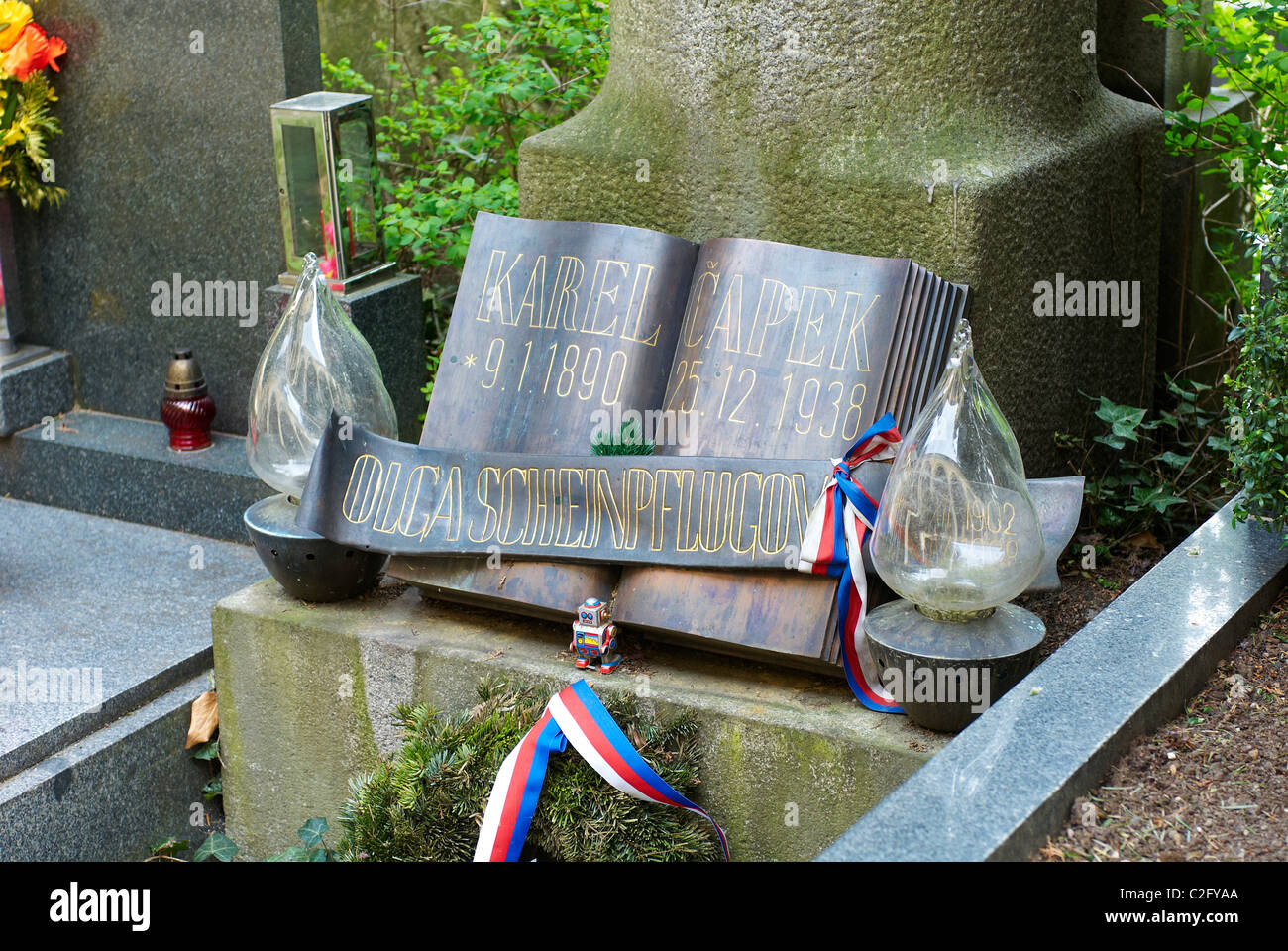 Vysehrad, Slavin, National cemetery, Prague, Czech Republic Stock Photo ...