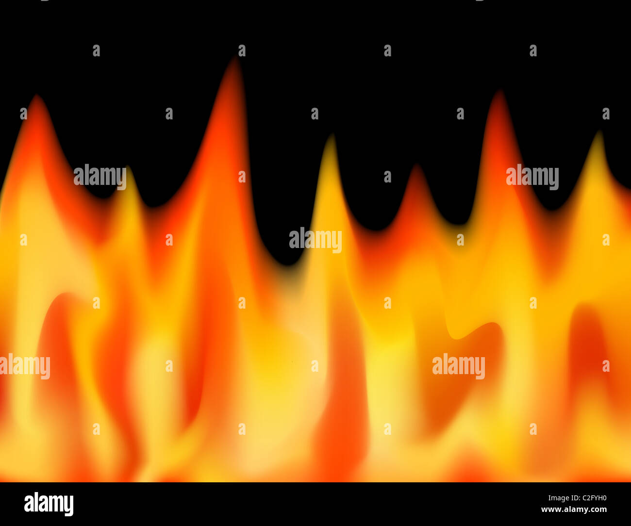 Illustration of flames Stock Photo - Alamy
