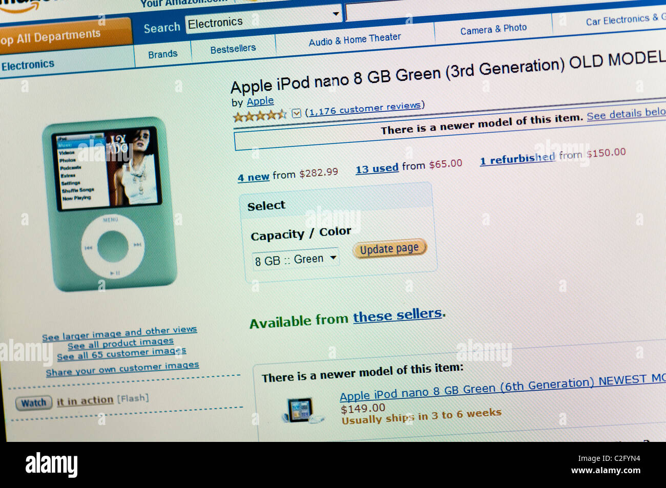 Amazon website screenshot Stock Photo - Alamy