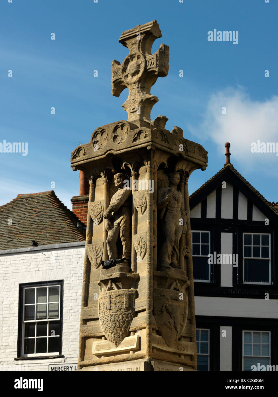 Buttermarket Canterbury Kent England War Memorial Unveiled in 1921 ...