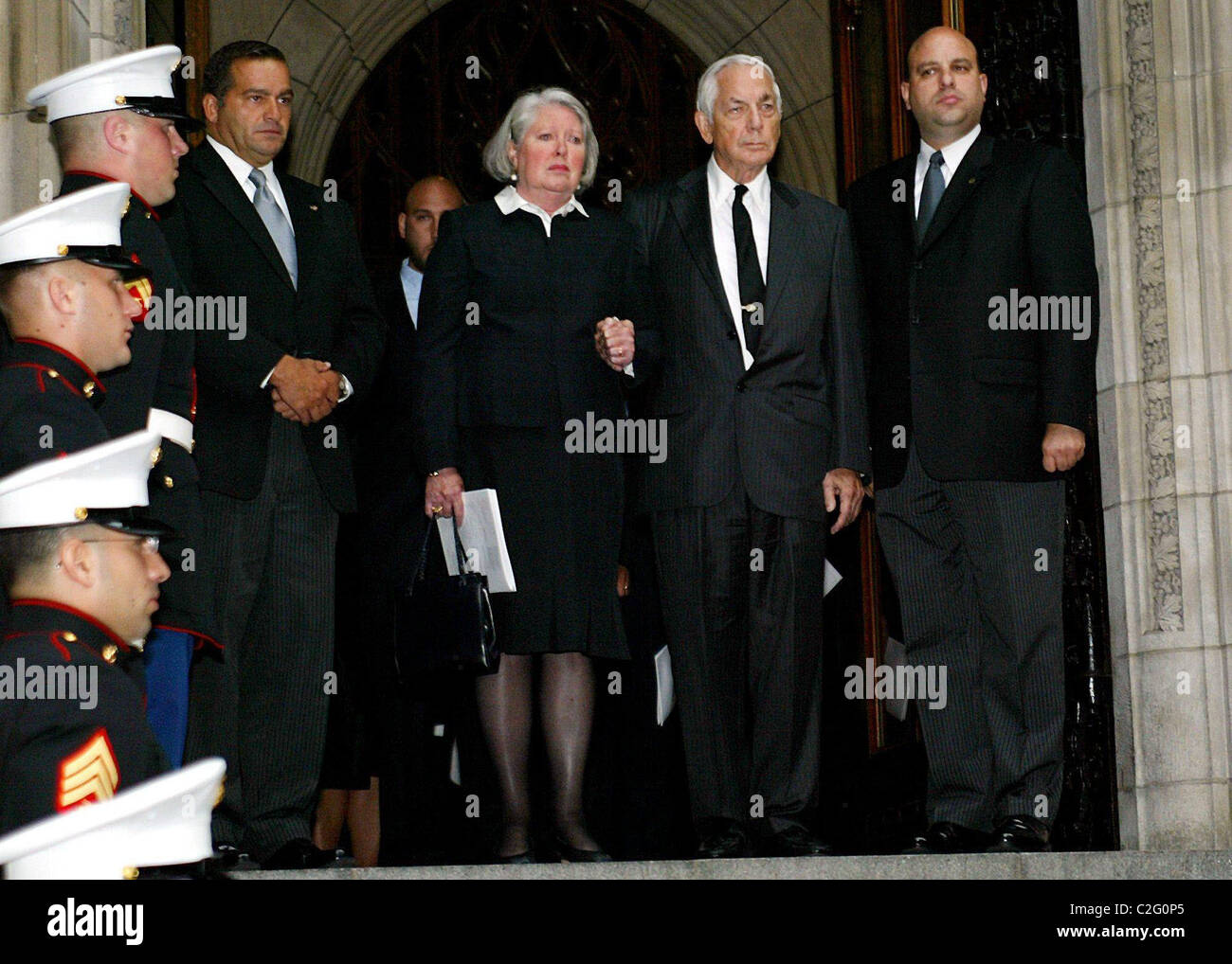 Anthony Marshall and guest The funeral of Brooke Astor at St. Thomas ...