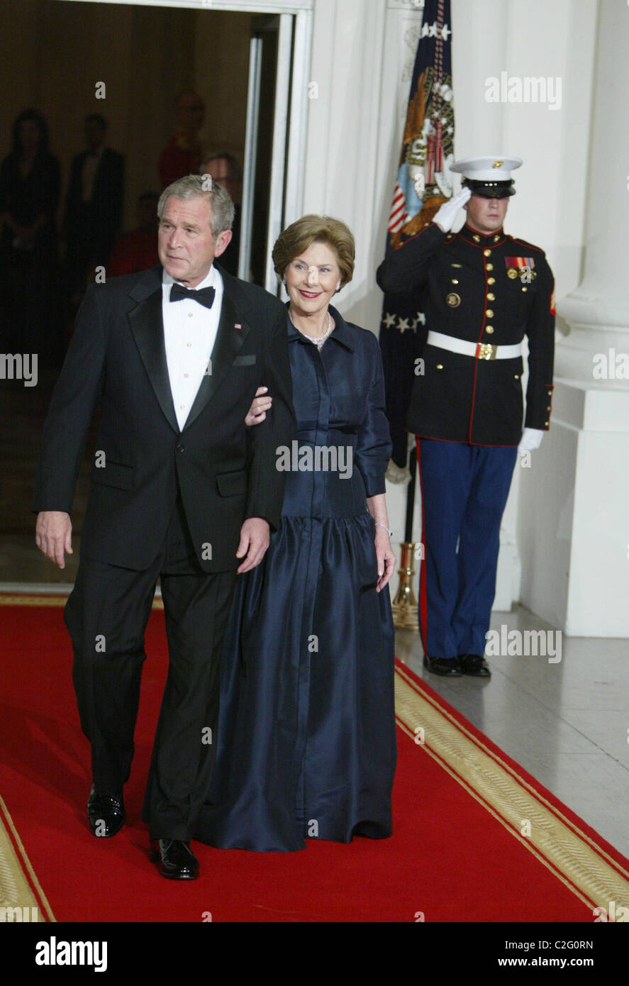President George Bush and First Lady Laura Bush The White House is ...