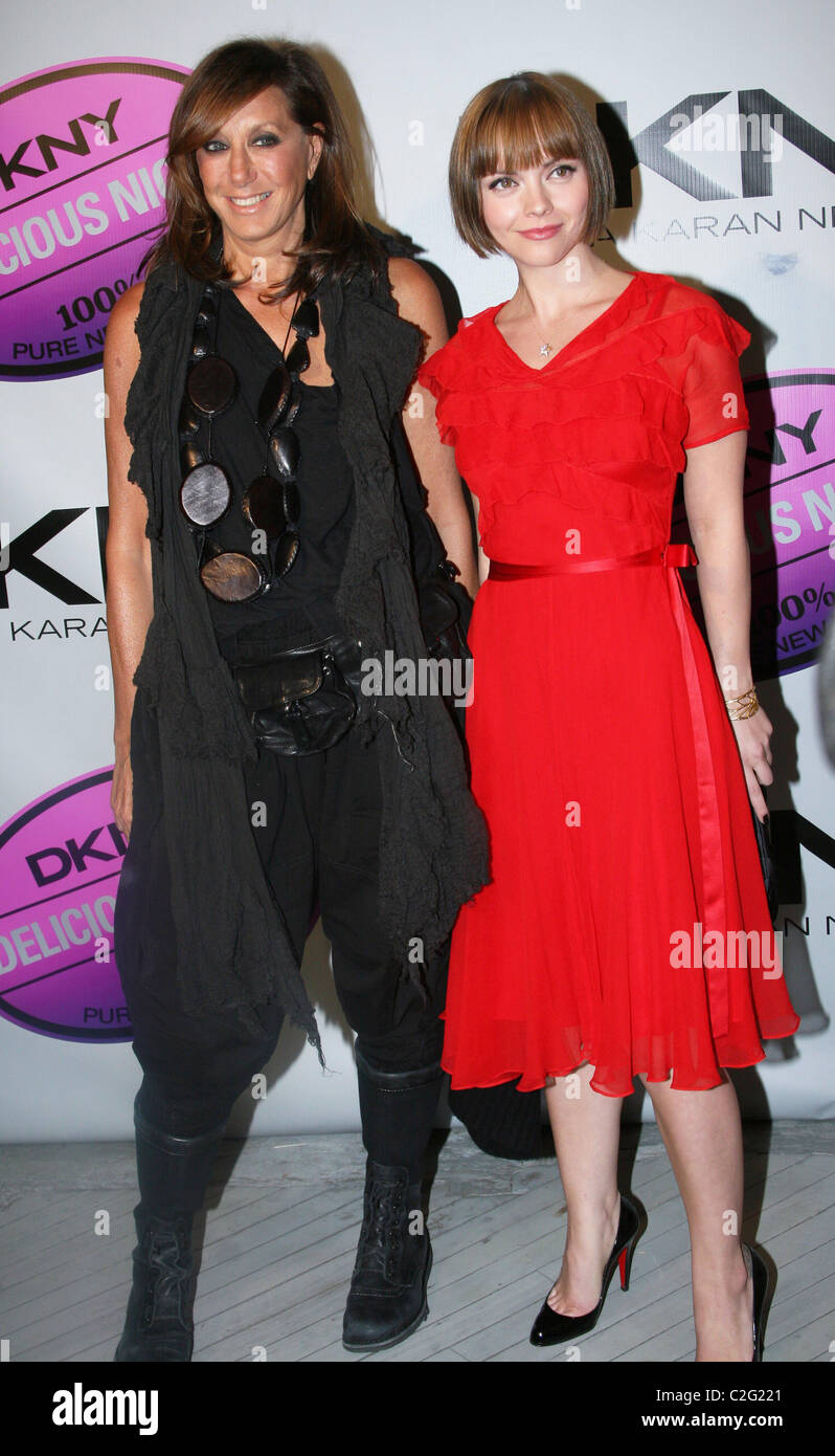 Donna Karan and Christina Ricci 'DKNY Delicious Night Fragrance Launch ...