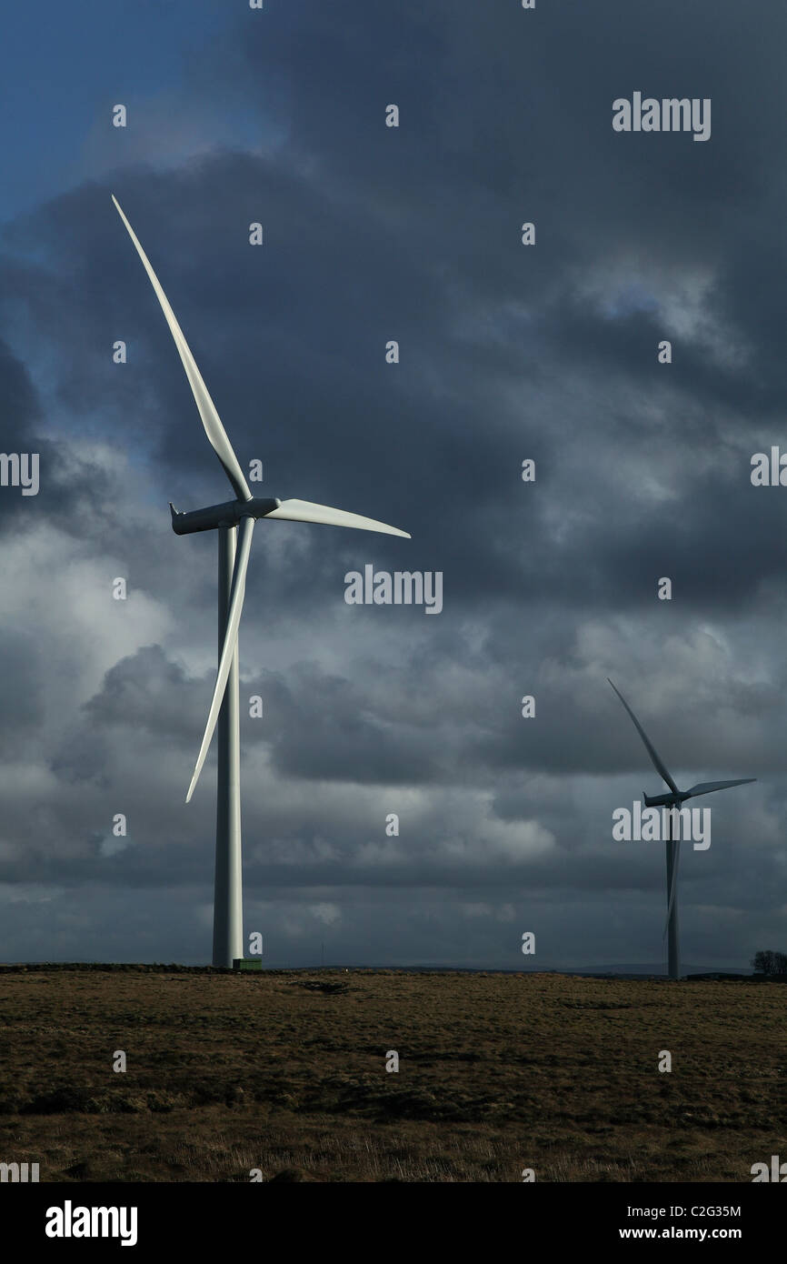 Siemens Wind Turbines at Whitelee Wind farm, near Glasgow Stock Photo ...