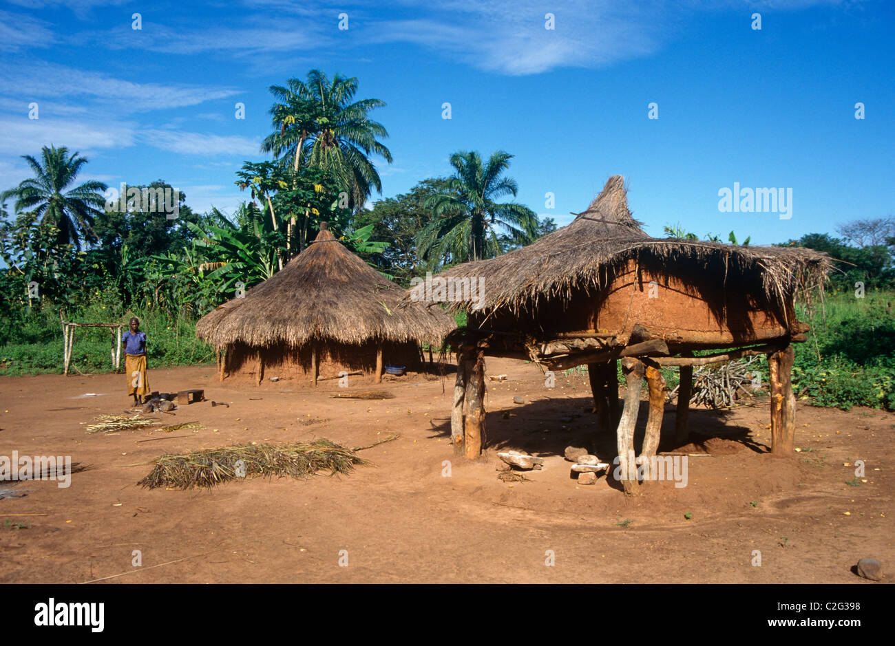 Rural Village Congo Stock Photo - Alamy