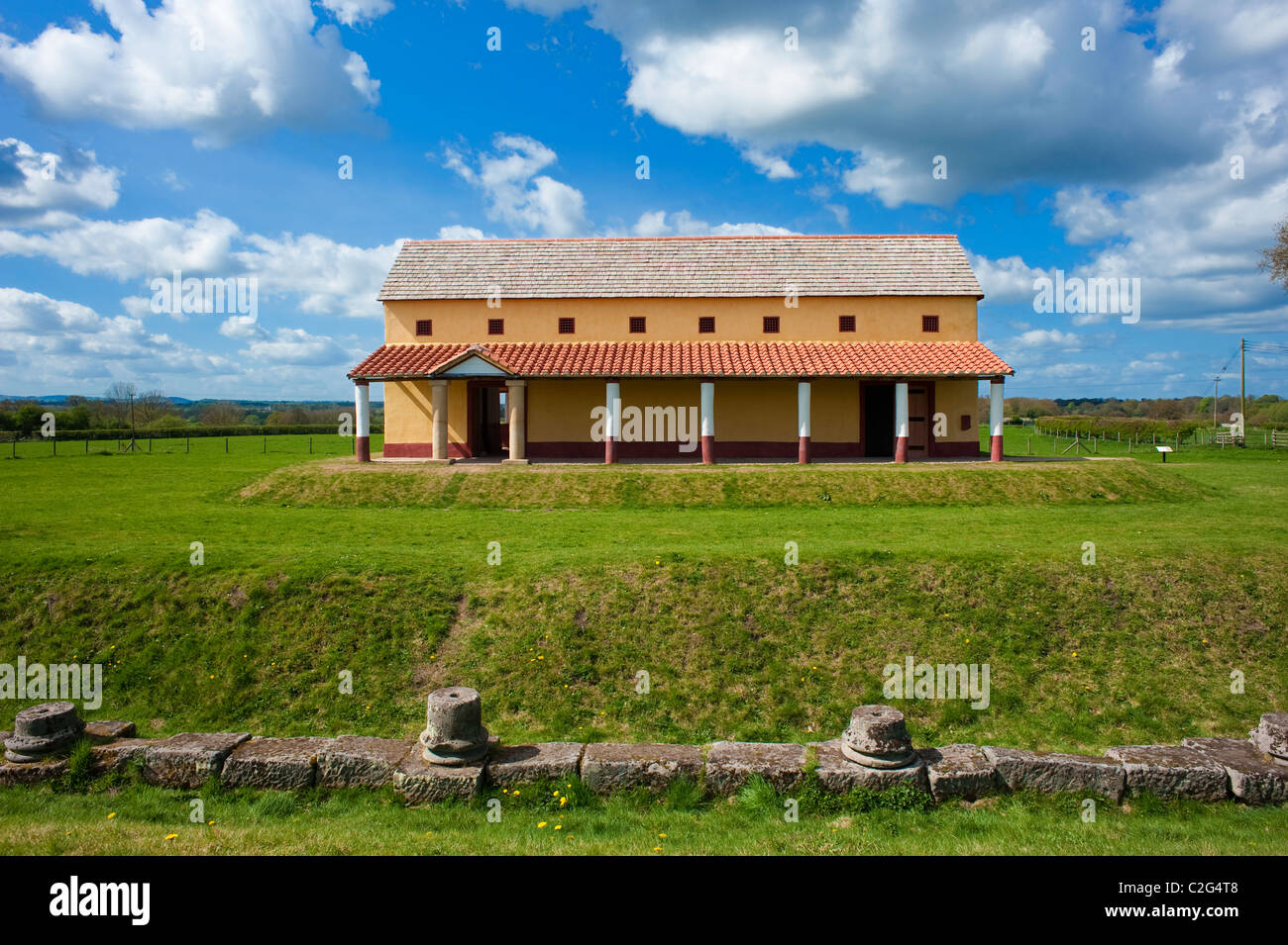 Roman town house built for TV series at Wroxeter Roman City, Shropshire ...