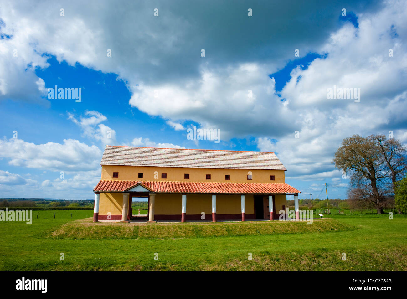 Roman town house built for TV series at Wroxeter Roman City, Shropshire ...