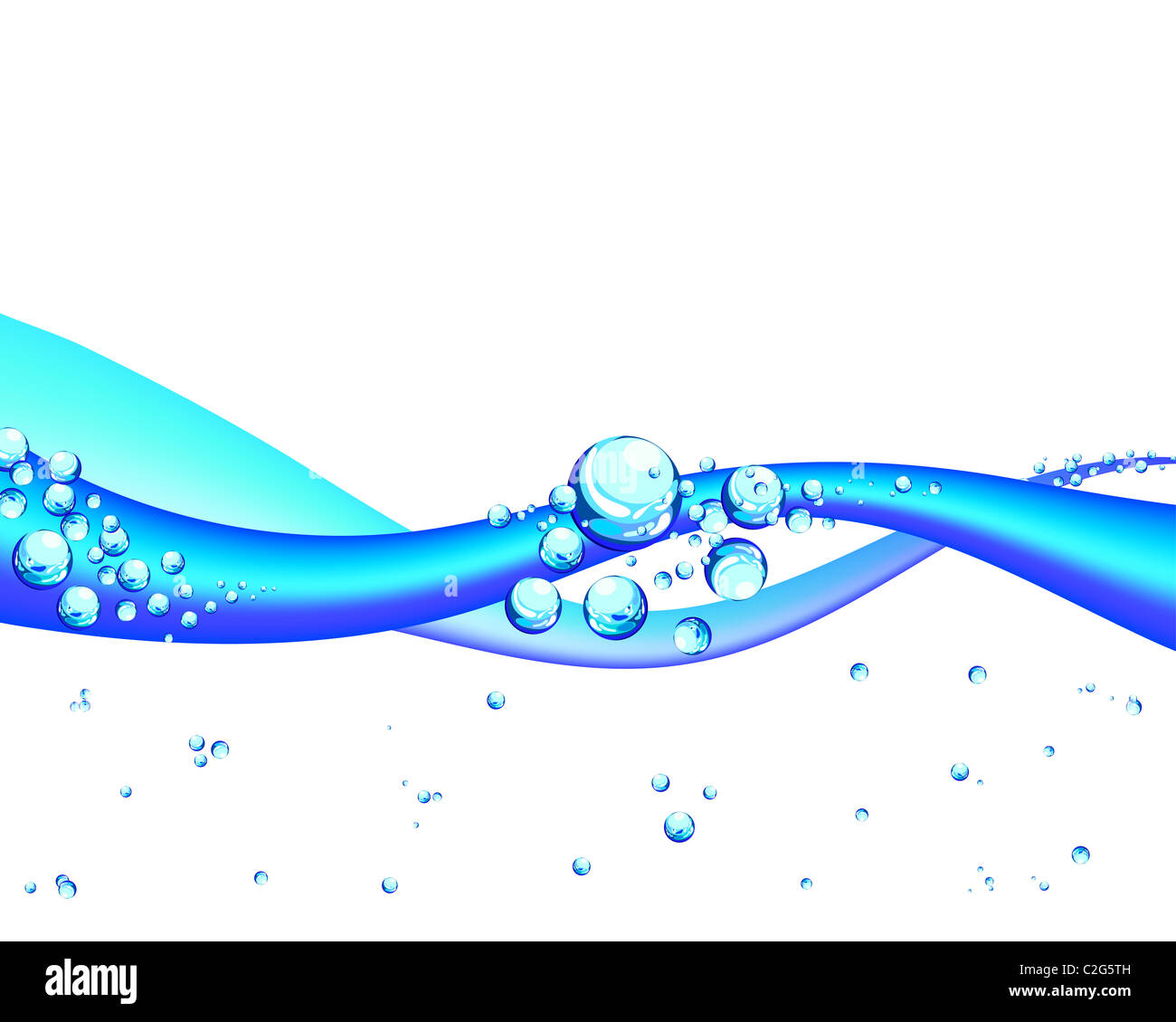 Abstract water vector background with bubbles of air Stock Photo - Alamy