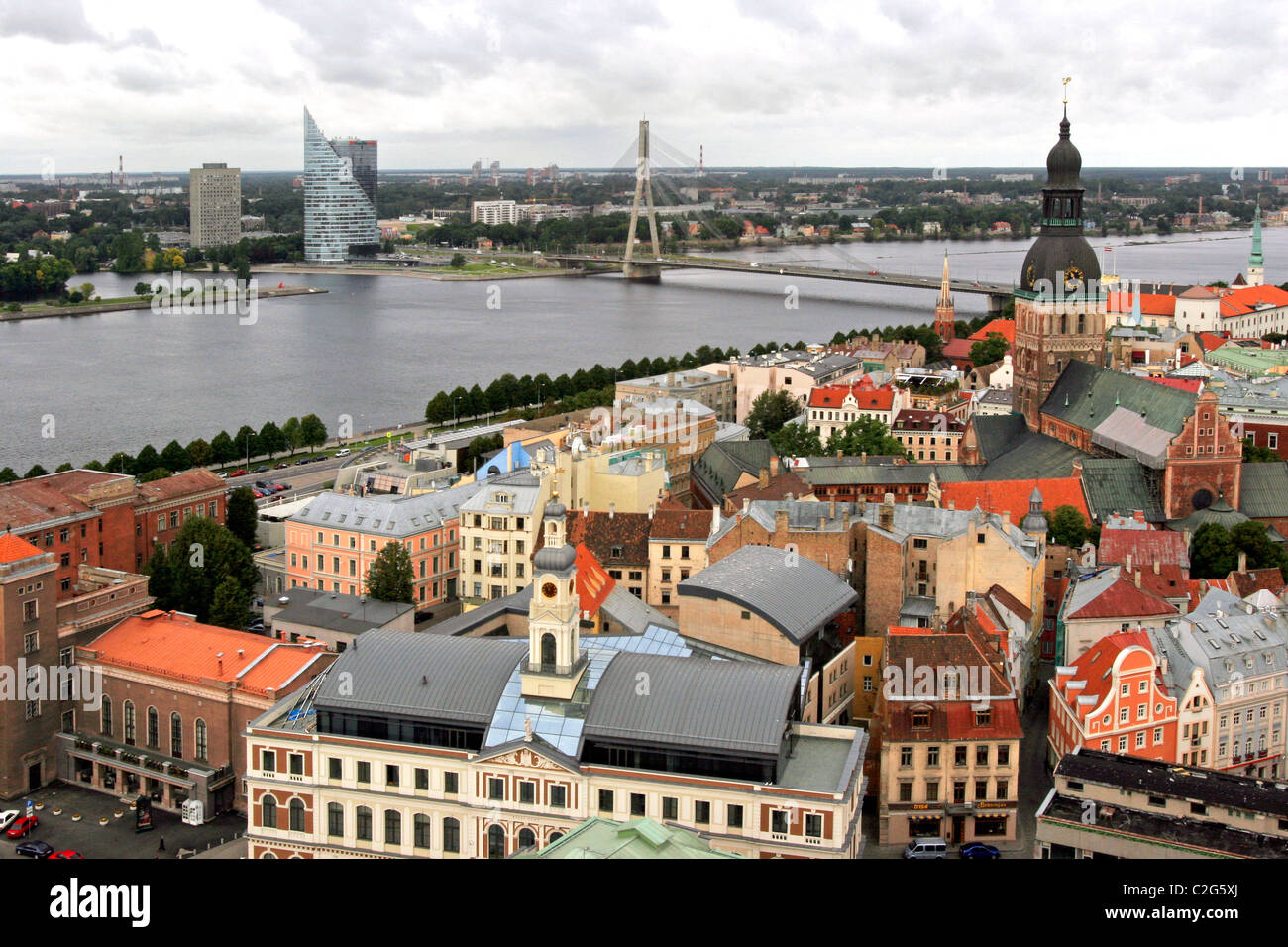 Daugava River. Riga. Latvia Stock Photo - Alamy