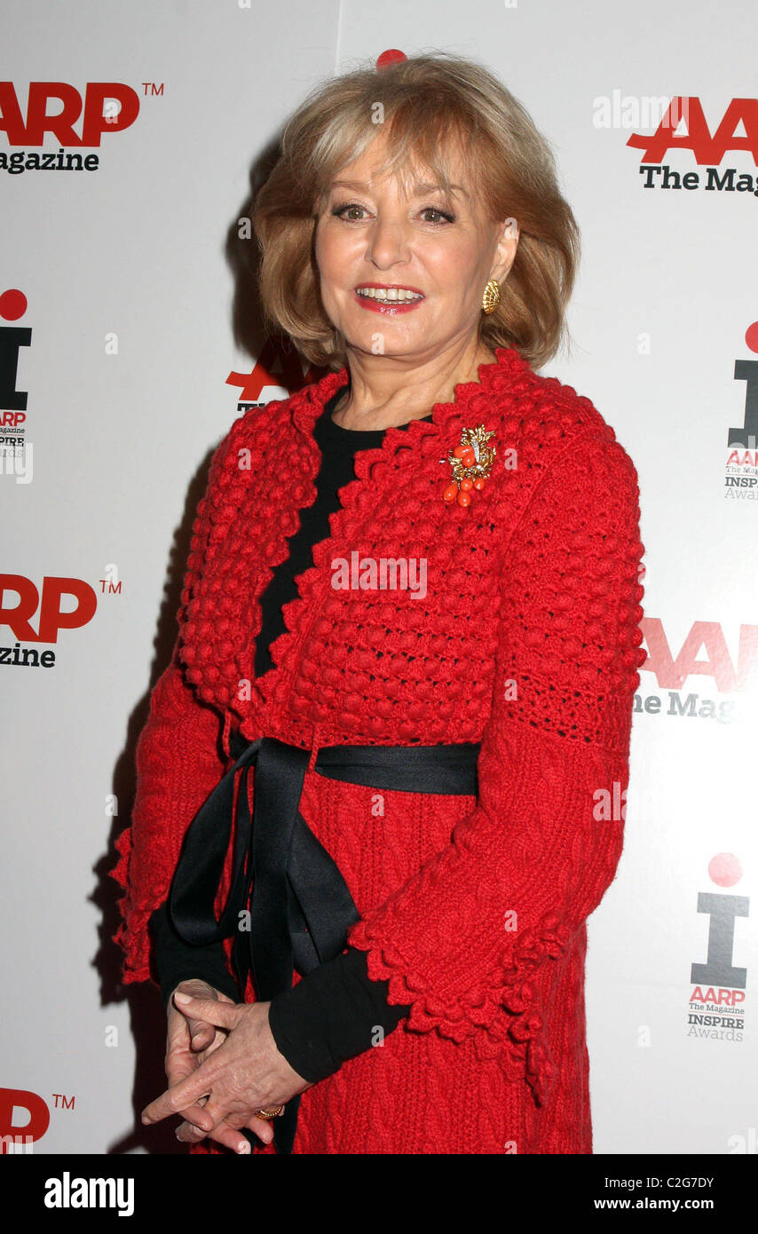 Barbara Walters 2008 AARP Inspire Awards at New York Public Library New ...