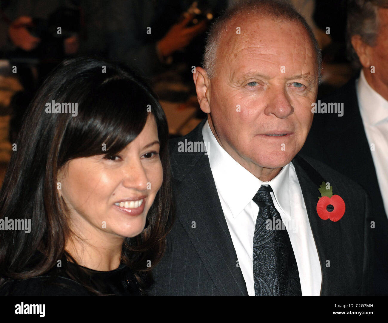 Stella Hopkins and Sir Anthony Hopkins UK premiere of 'Beowulf' held at ...