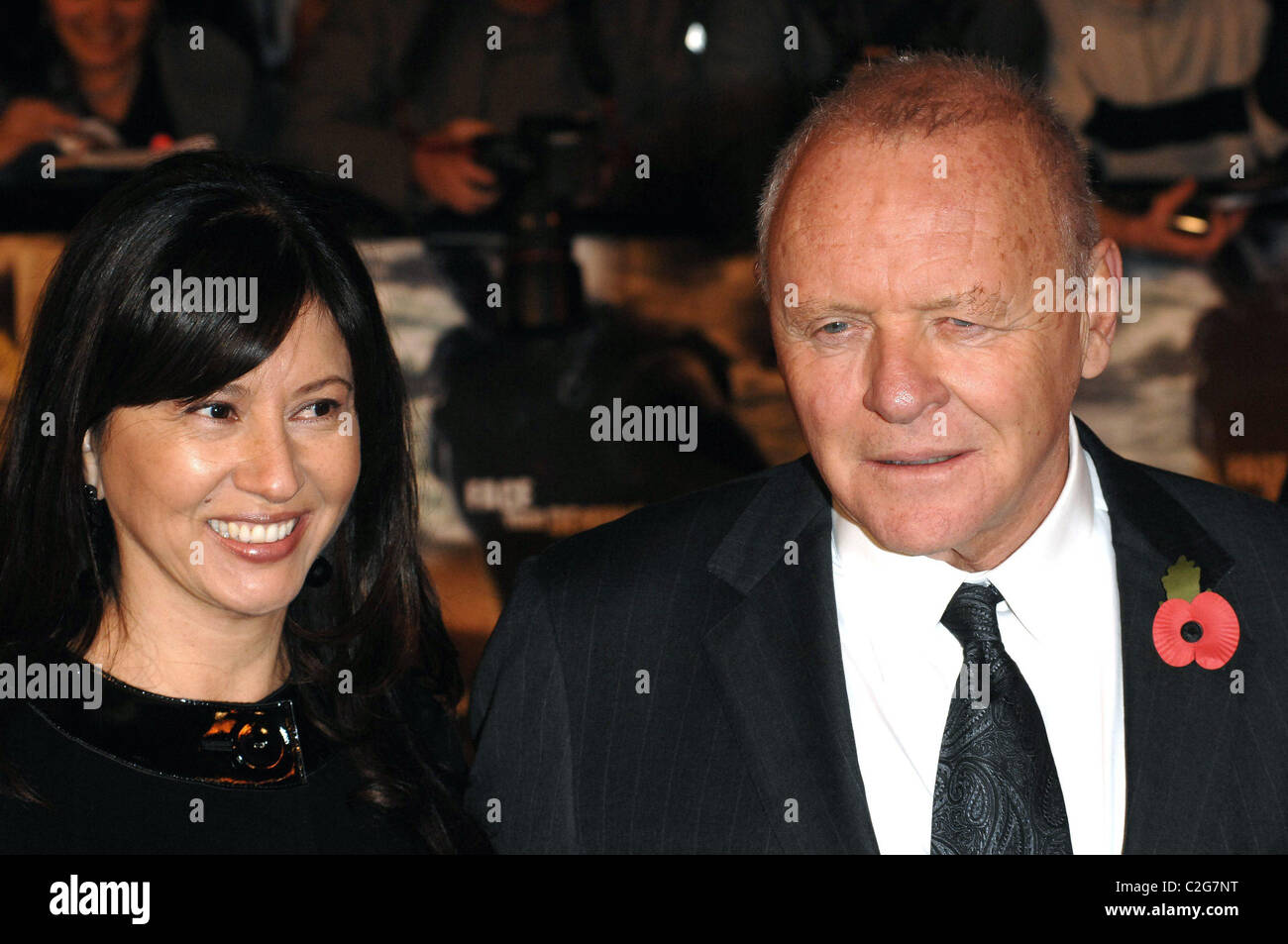 Stella Hopkins and Sir Anthony Hopkins UK premiere of 'Beowulf' held at ...