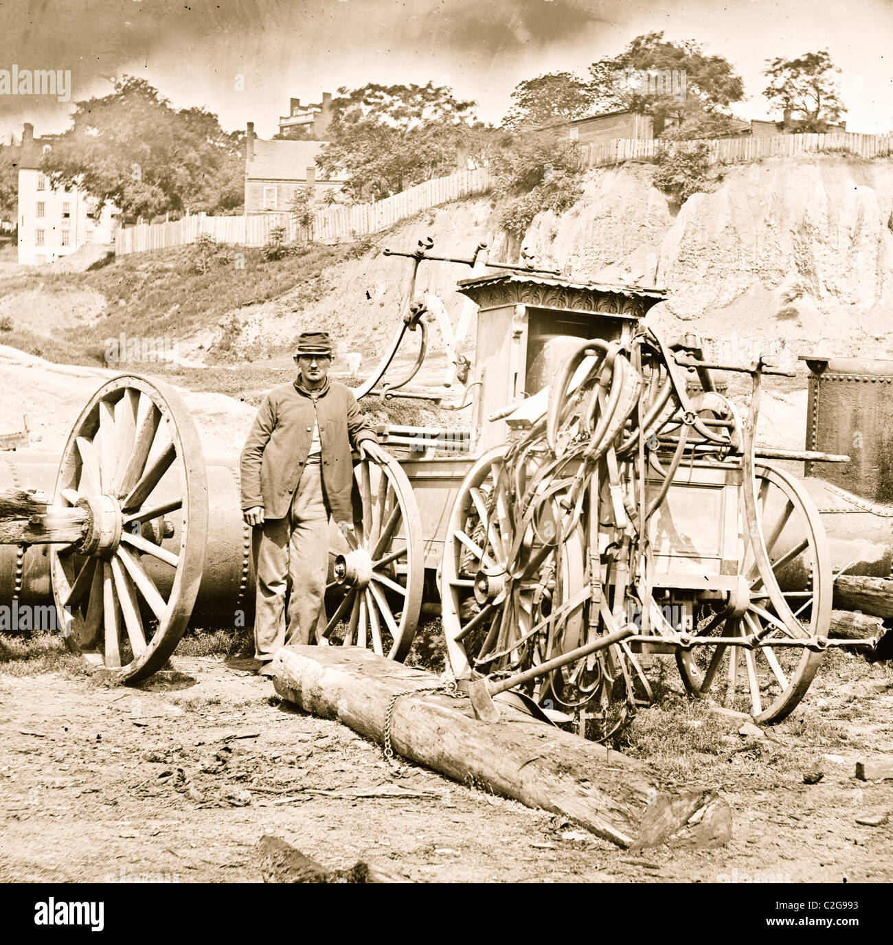Richmond, Va. Fire Engine No. 3] Stock Photo - Alamy