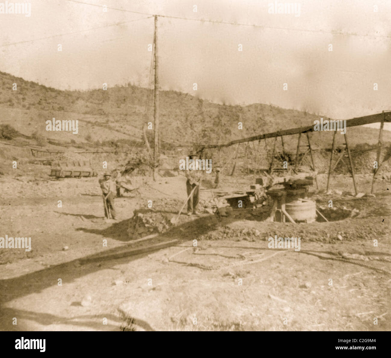 Placer Mining in Brown's Flat, Tuolomne County - Building the Whim ...