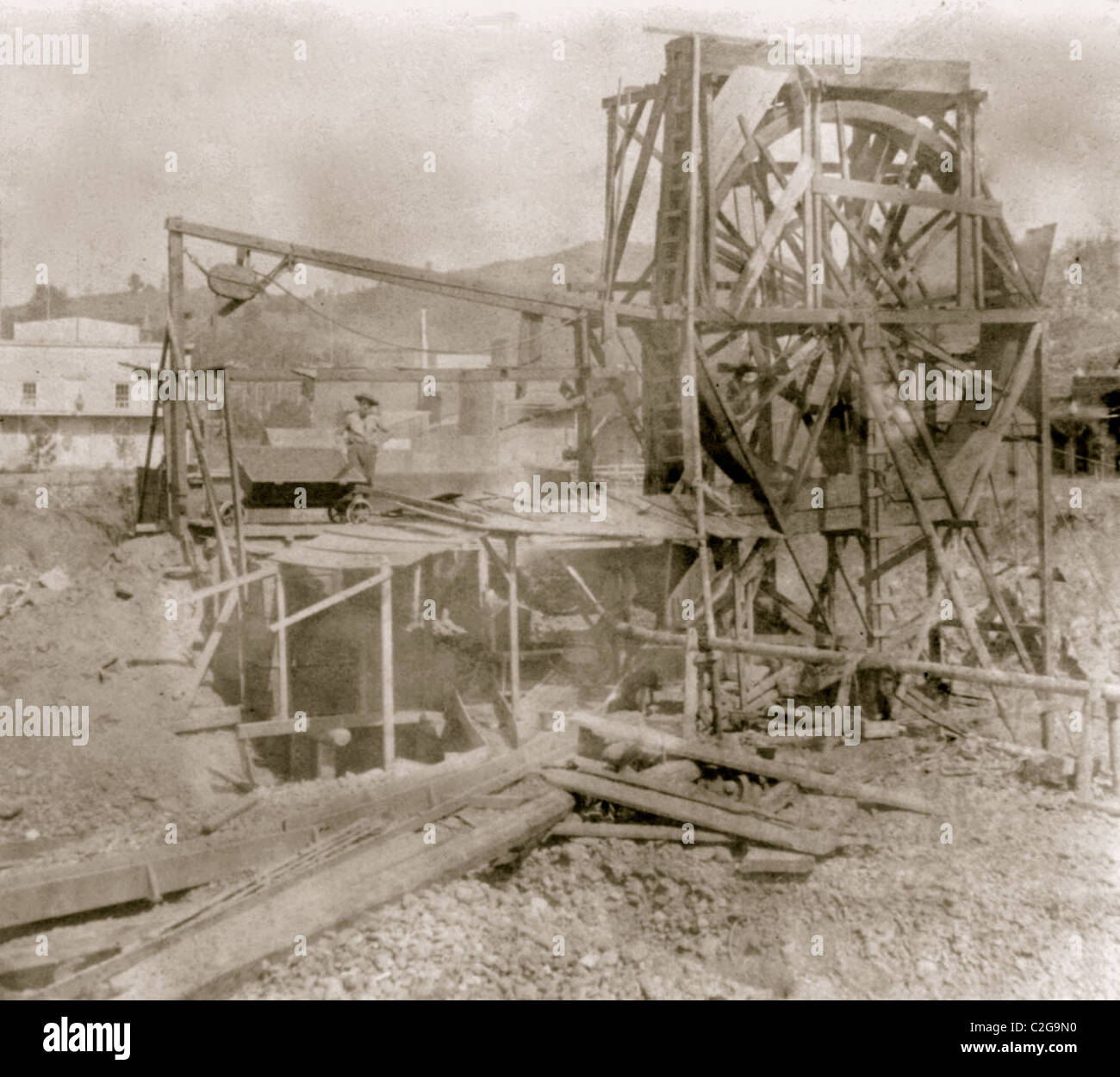 Placer Mining-- Columbia, Tuolumne County - The Tiger Claim Stock Photo ...