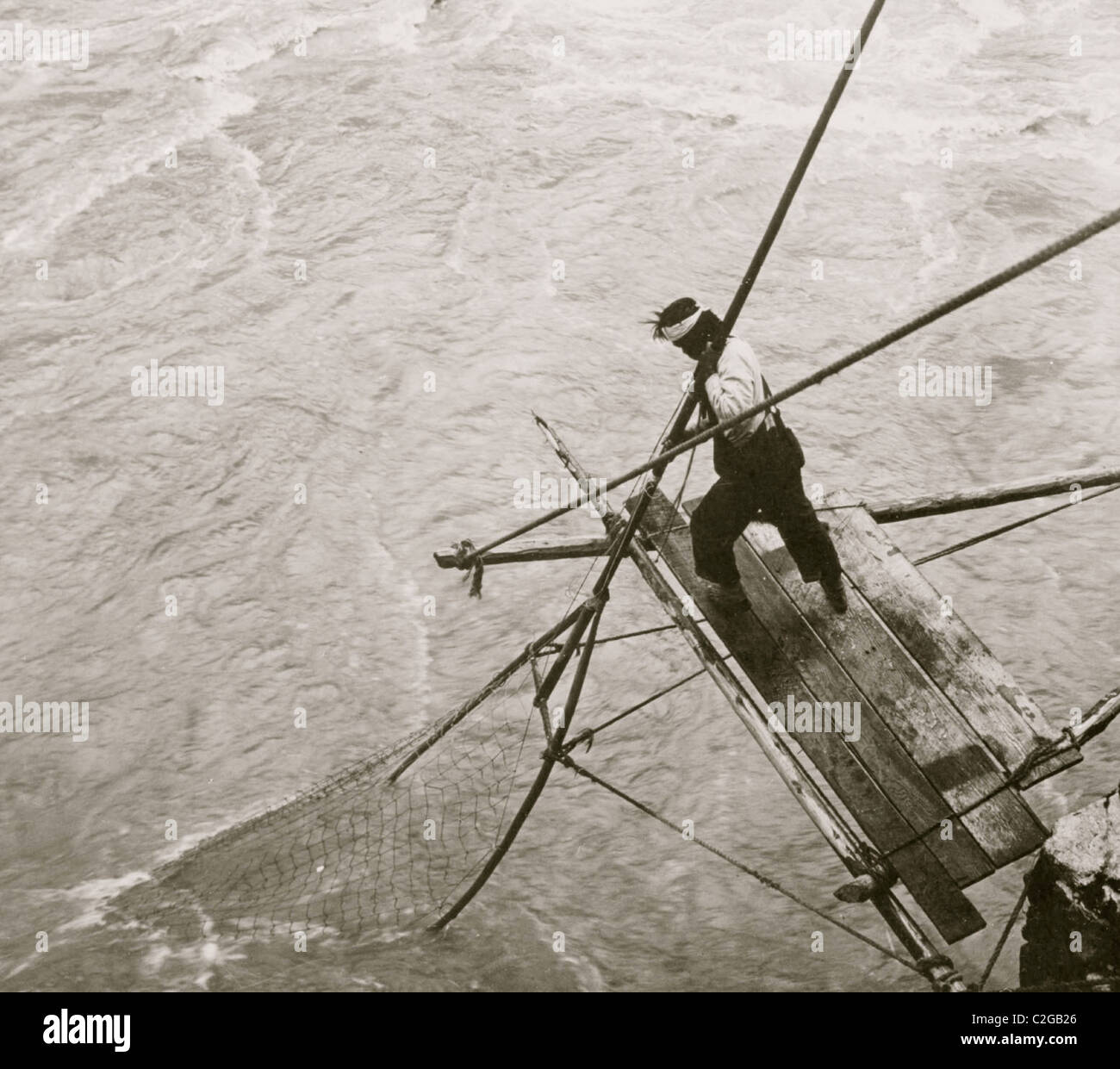 Native american fishing net High Resolution Stock Photography and ...