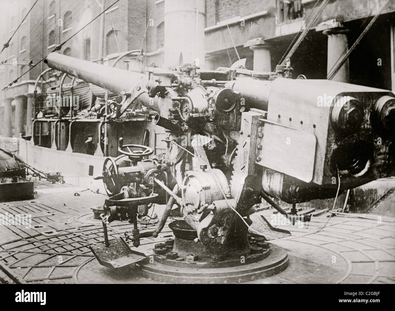 Gun on U Boat Submarine L56 Stock Photo - Alamy