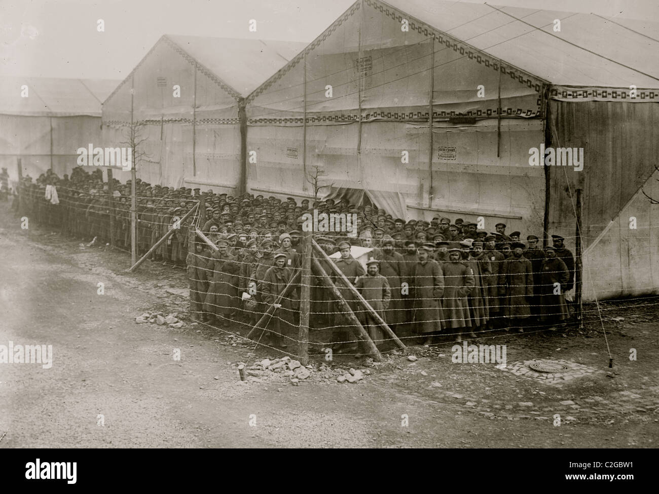 Prisoners in detention pen, Germany Stock Photo - Alamy