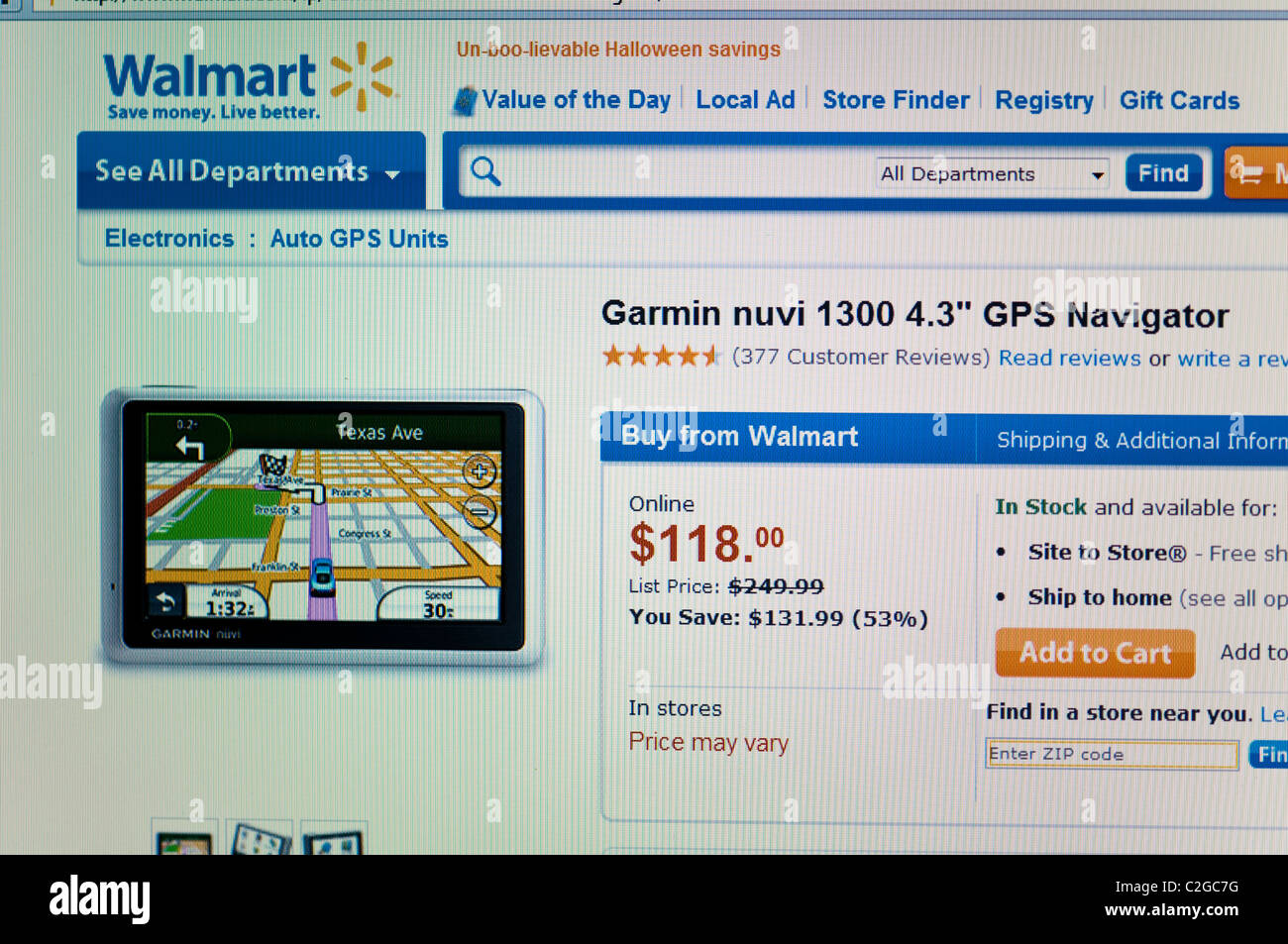 Walmart website screenshot Stock Photo - Alamy
