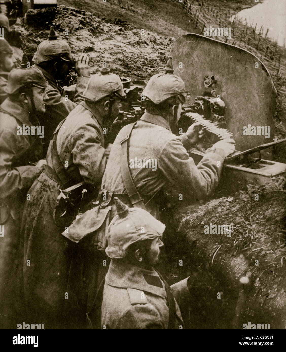 Working German Gun against Russia Stock Photo - Alamy