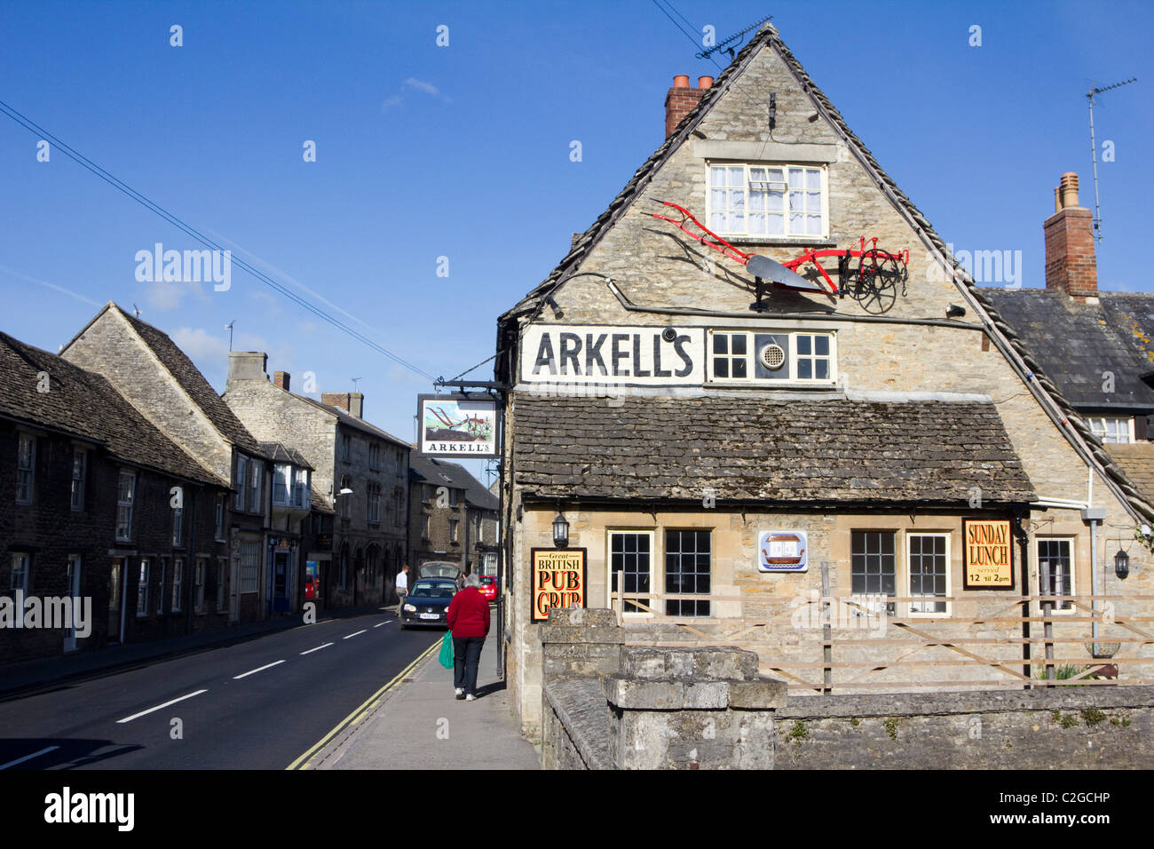 Fairford village gloucestershire cotswolds england Stock Photo - Alamy