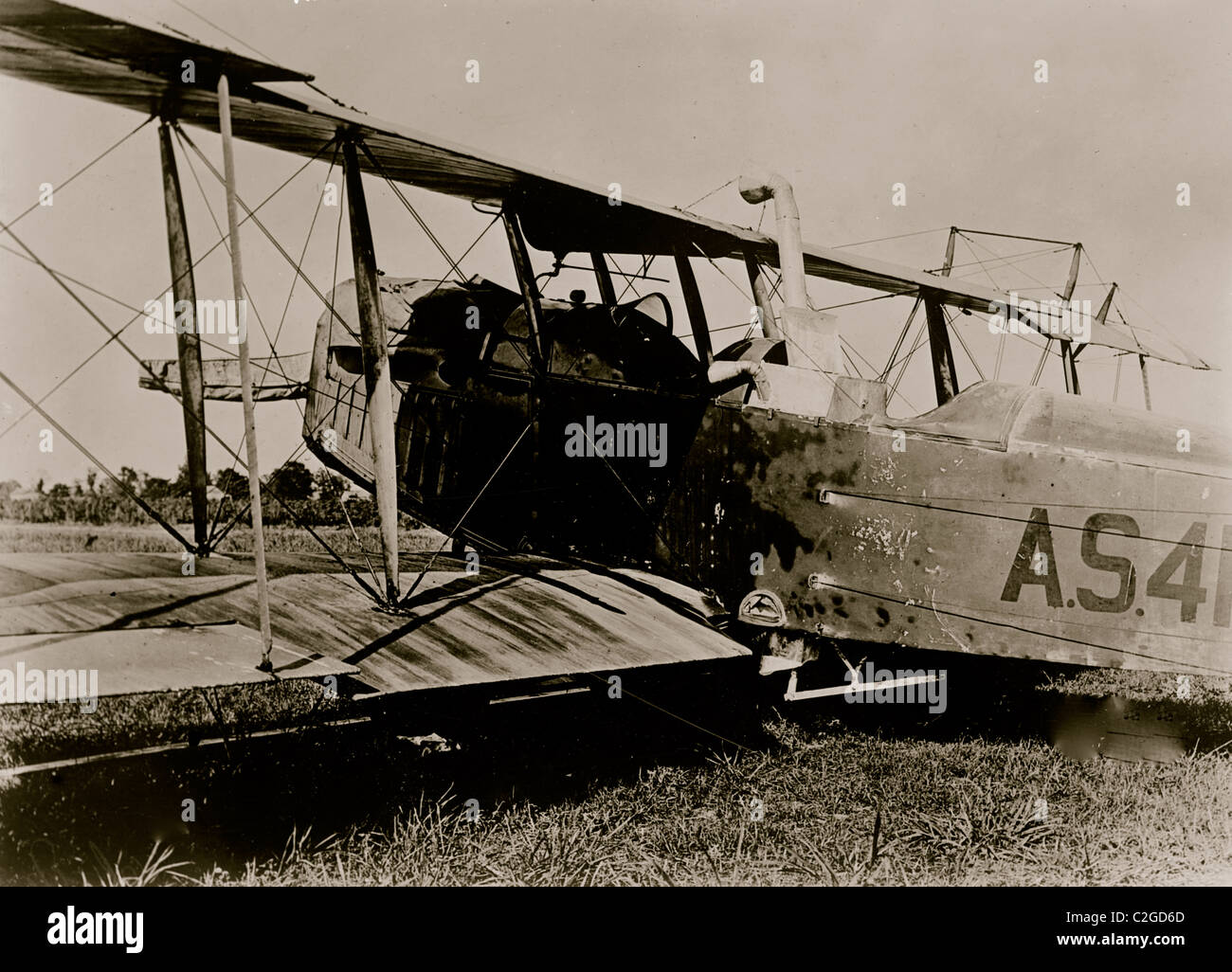 Army plane and Cotton Duster Stock Photo - Alamy
