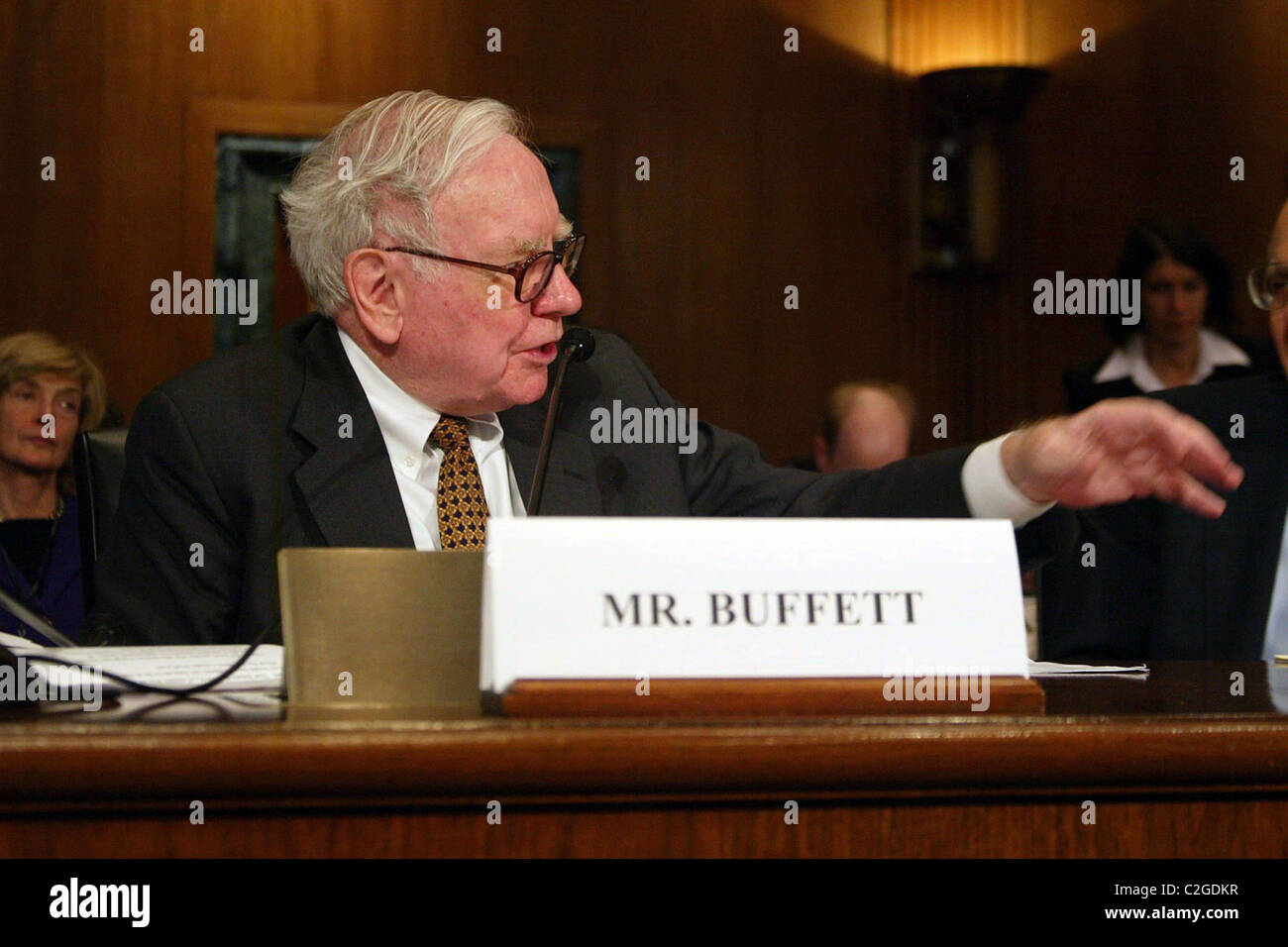 Warren Buffet, chairman and CEO Berkshire Hathaway Senate Finance ...