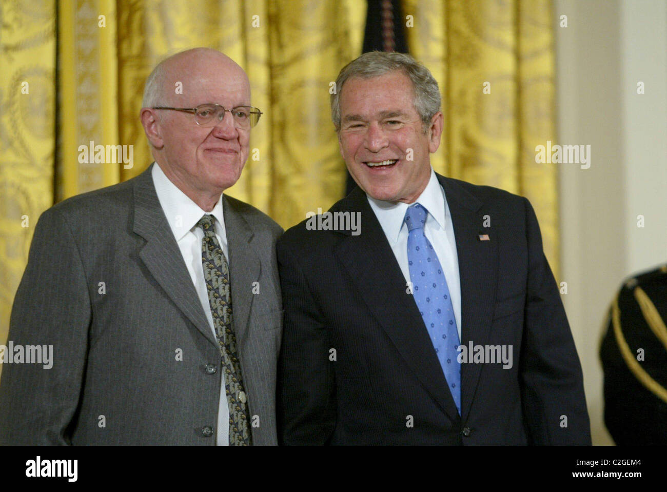 National Humanities Medal recipient, Henry Leonard Snyder and President ...