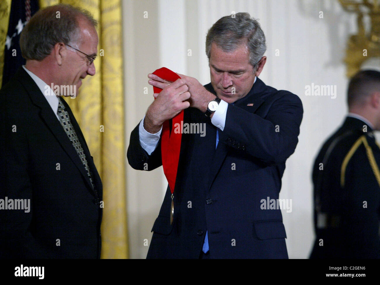 National Humanities Medal recipient, Victor Davis Hanson and President ...