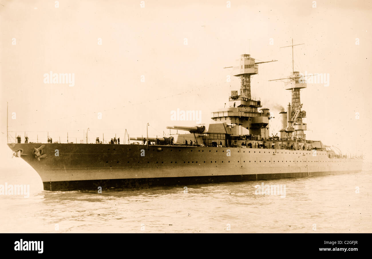 Battleship West Virginia Stock Photo - Alamy