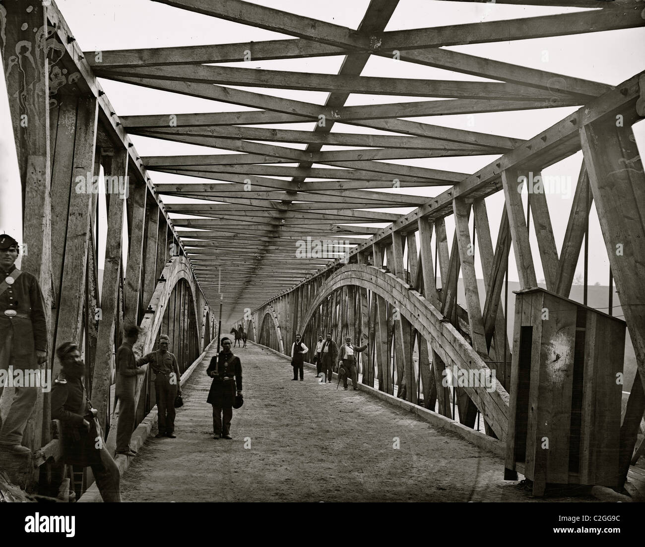 Washington, D.C. View across Chain Bridge over the Potomac Stock Photo ...