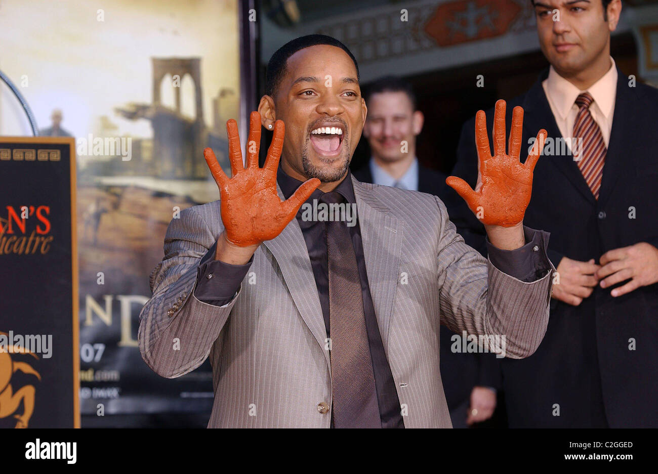 Will Smith Will Smith Handprint and Footprint Ceremony at Grauman's ...