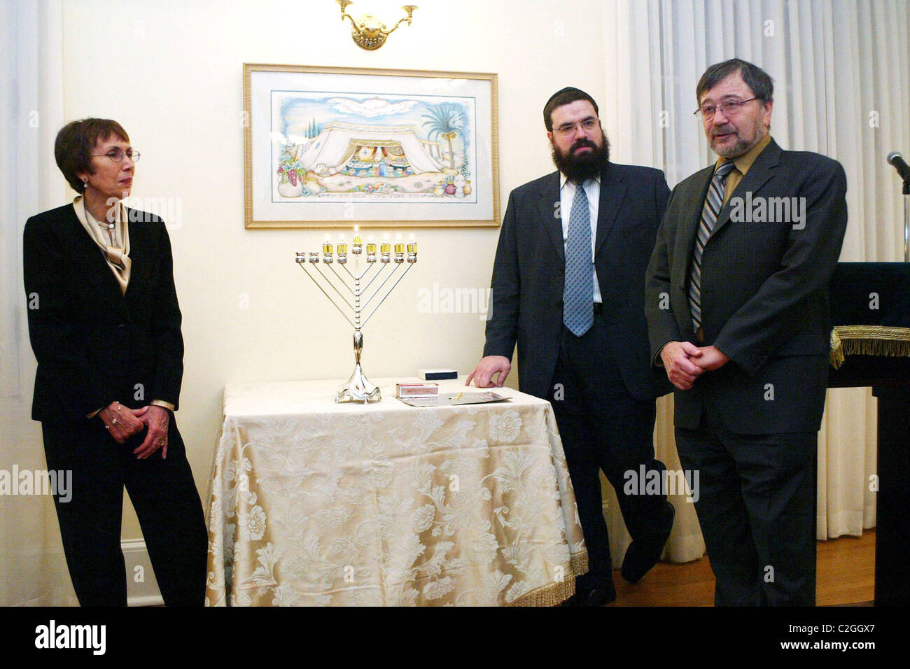 Ruth Pearl, Dr. Judea Pearl, Rabbi Shem Tov Lighting of the 6th ...