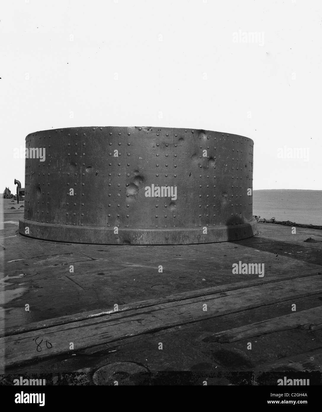 image of monitor USS Passaic without pilot house & awning stanchions ...