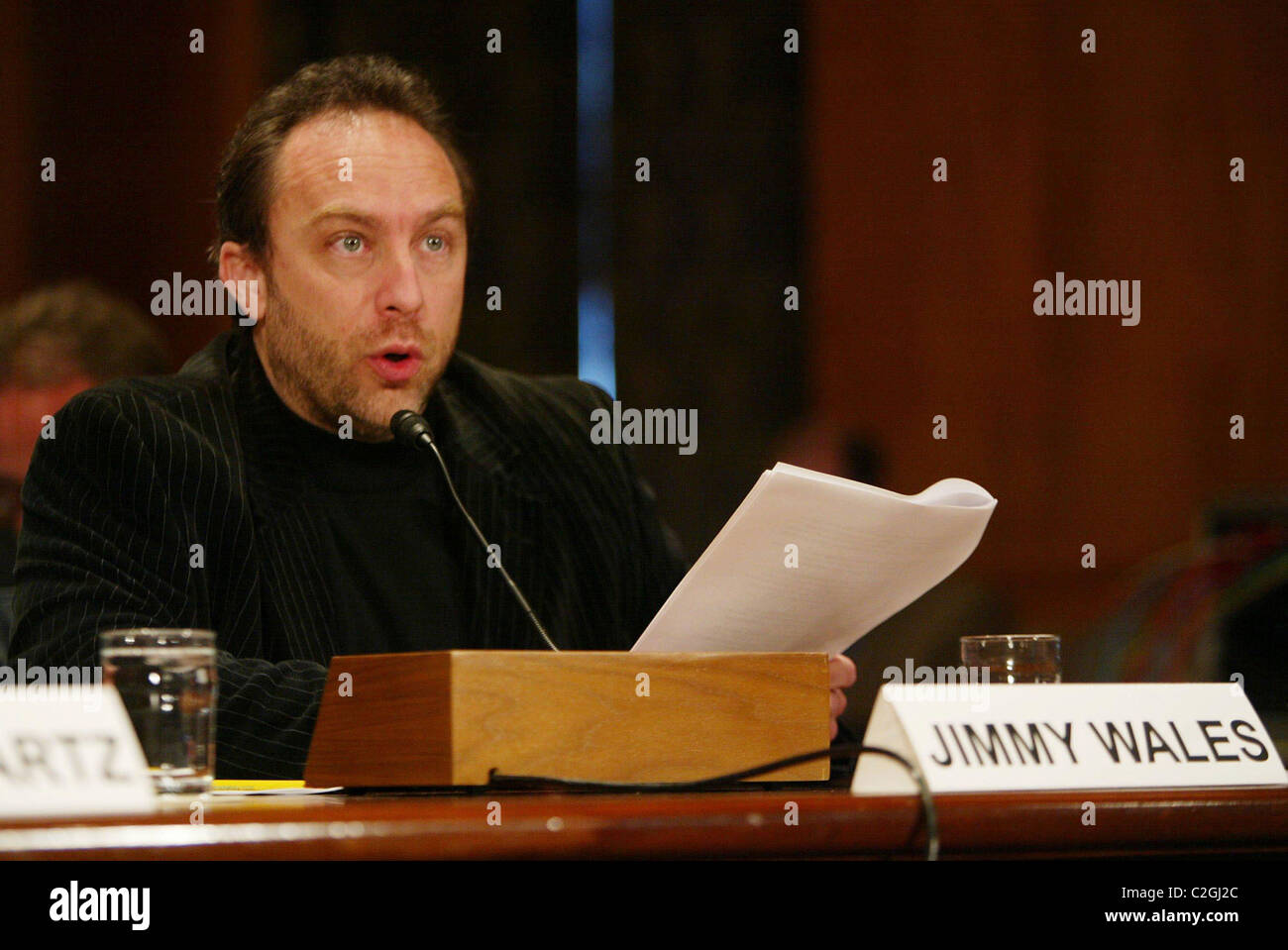 Jimmy Wales, founder of Wikipedia The Senate Homeland Security and ...