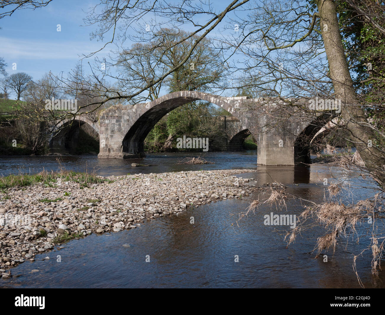 Cromwell`s Bridge, Forest of Bowland, Lancashire, England, UK Stock ...