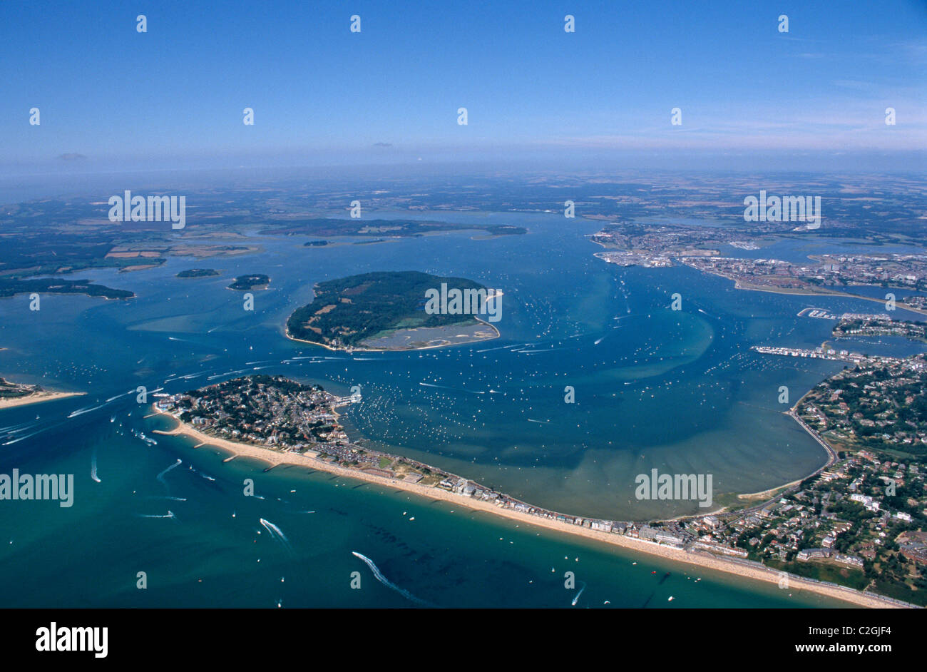 Poole harbour aerial hi-res stock photography and images - Alamy
