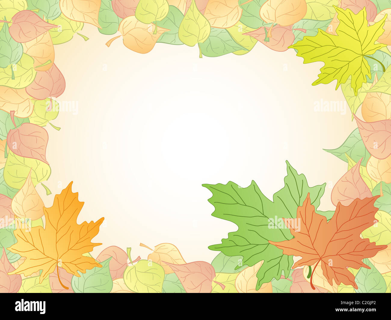 autumn leaves frame Stock Photo - Alamy