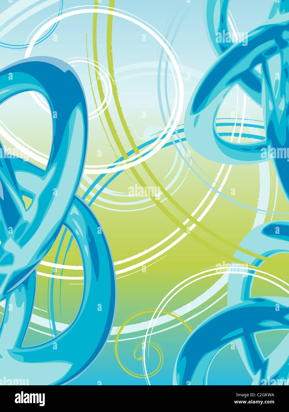 Abstract green dot line dynamic hi-res stock photography and images - Alamy