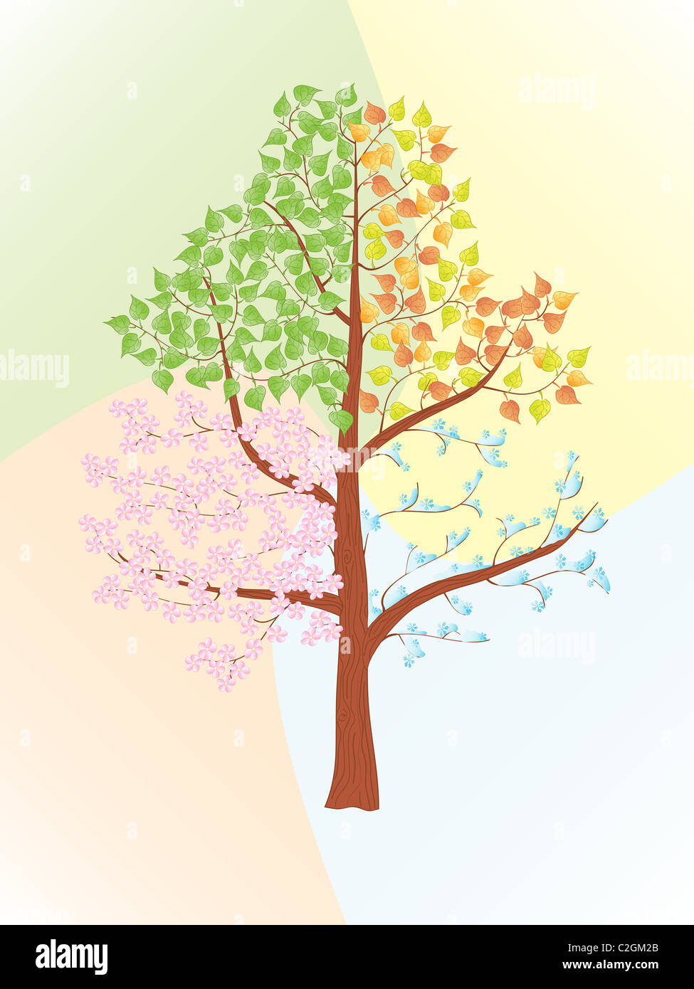 Seasons drawing hi-res stock photography and images - Alamy