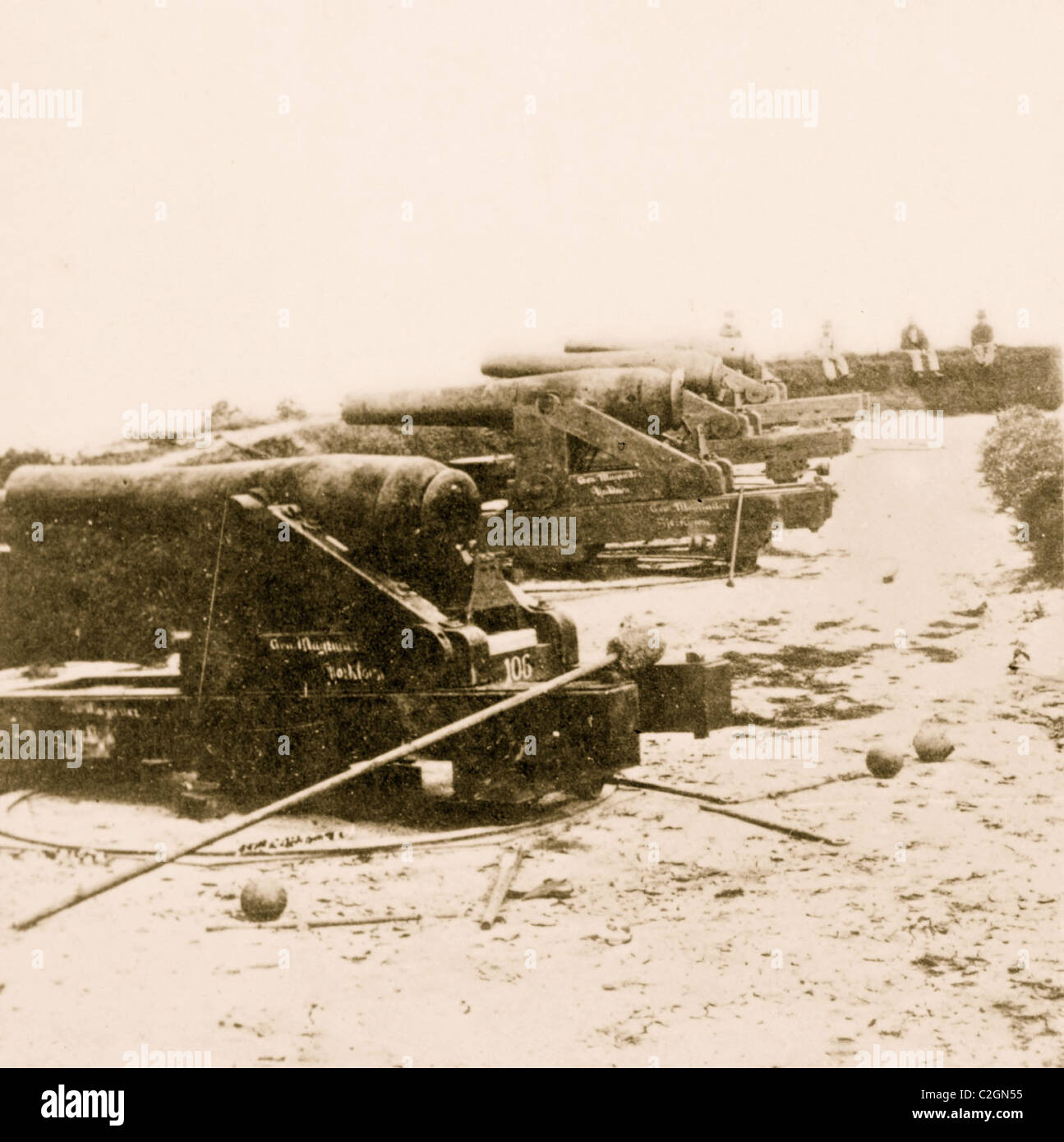 Confederate fortifications, Yorktown, Va Stock Photo - Alamy