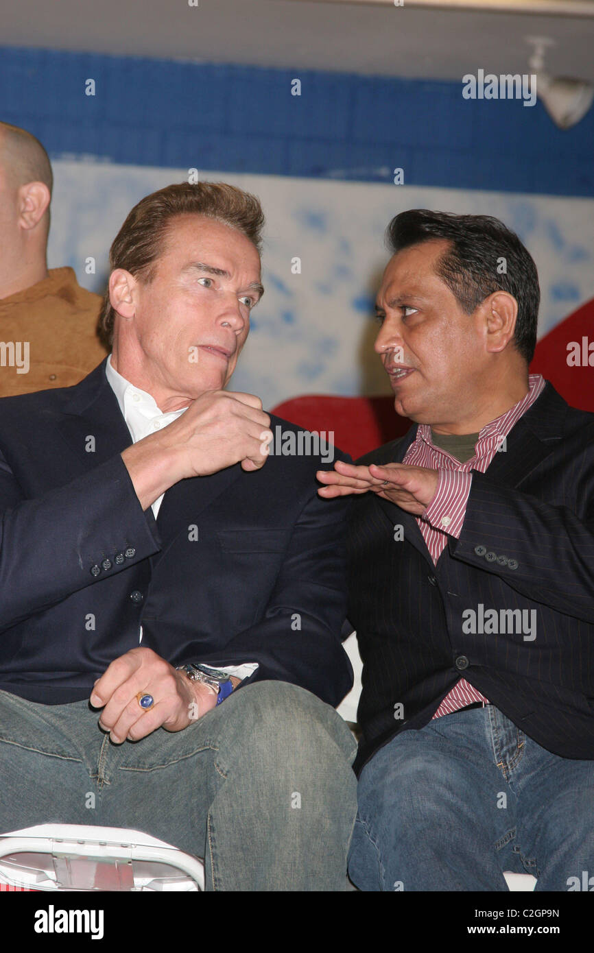 California Governor, Arnold Schwarzenegger and Senator Gilbert Cedillo ...